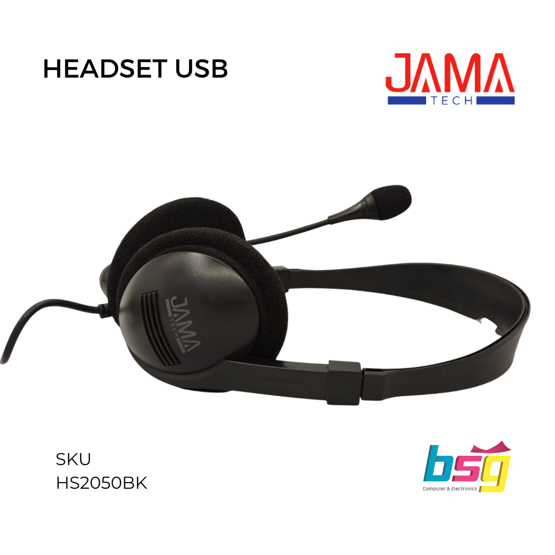 HEADSET USB C/CONTROL DE VOLUMEN JAMA TECH - Equipos tecnologicos en ...