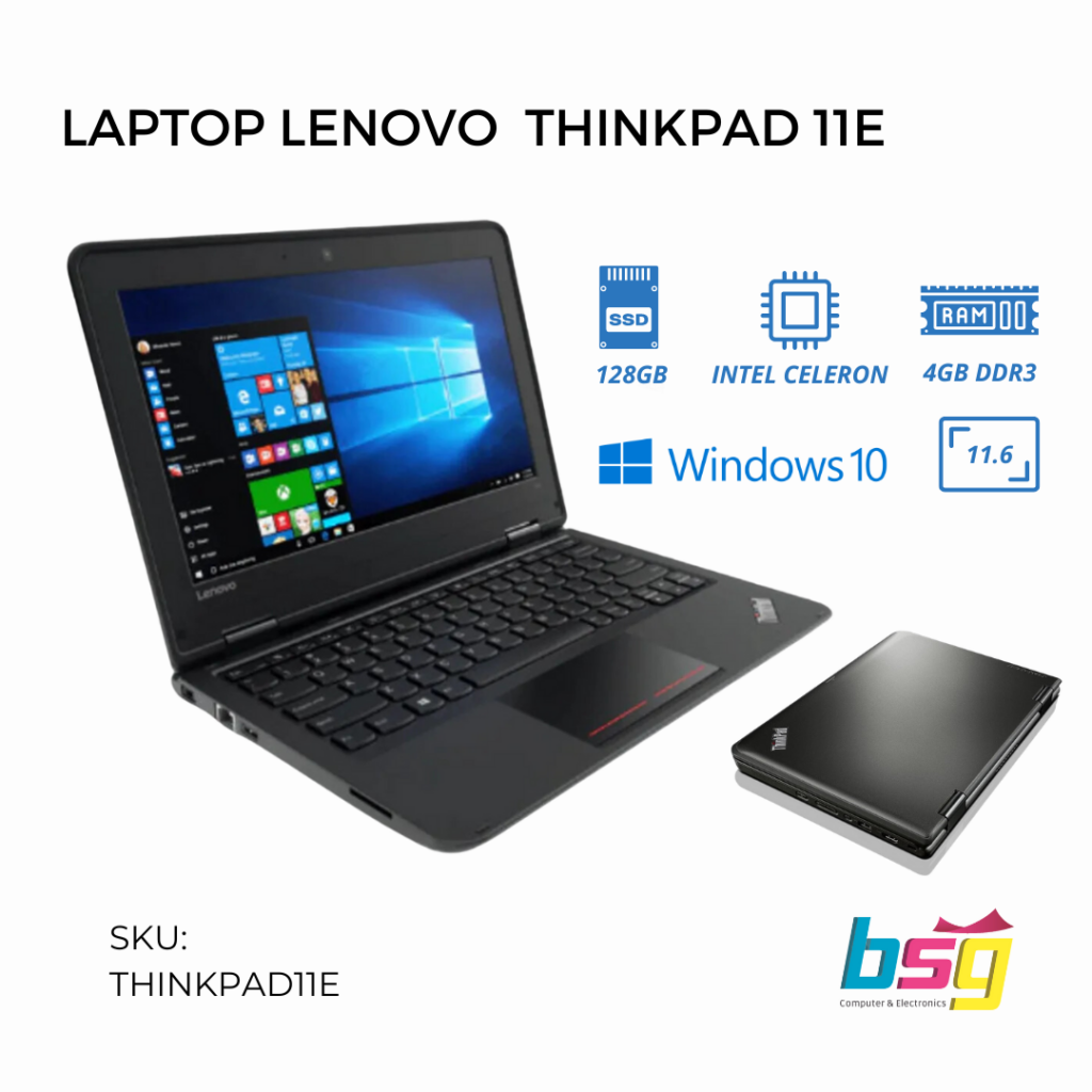 LAPTOP LENOVO THINKPAD 11E INTEL CELERON - Equipos tecnologicos en ...